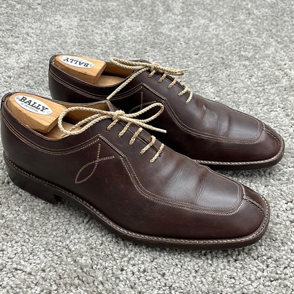 Gravati | Shoes | Gravati Brown Leather Lace Up Loafers Mens 8 Hand ...